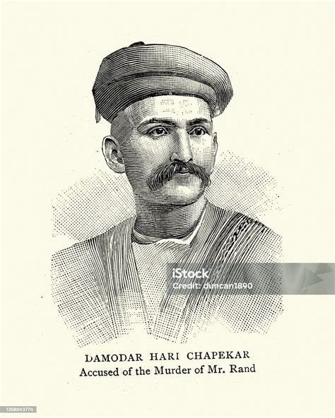 Ilustración De Damodar Hari Chapekar Un Revolucionario Indio Del Siglo