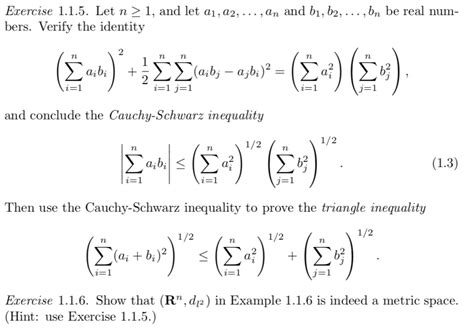 solved exercise 1 1 5 let n 1 and let a1 a2 bers verify