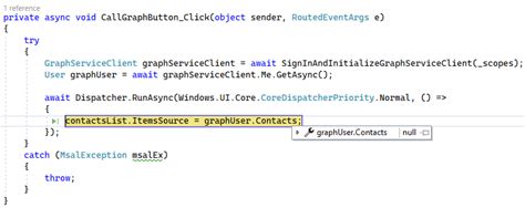 Azure Api Contacts Null Rcsharp