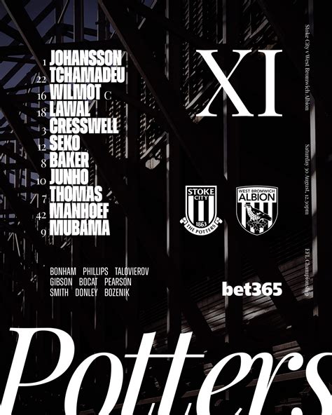 공홈 스토크 Vs 웨스트브롬 라인업 축구 소식통 에펨코리아