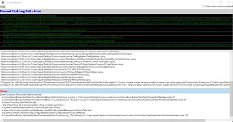 Systemexception · Issue 1196 · Cosmososcosmos · Github