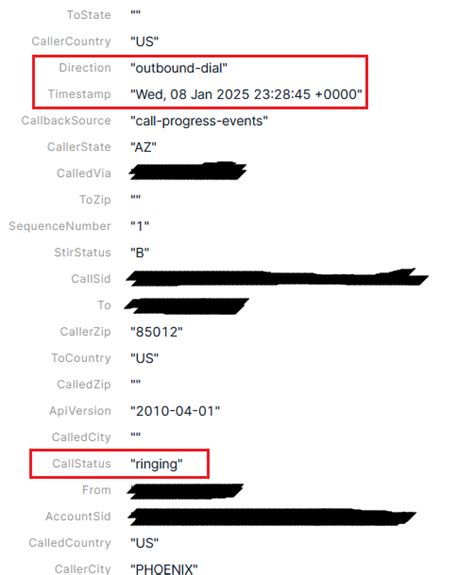 Twilio Out Going Status Call Backs Returning Almost Same Timestamps