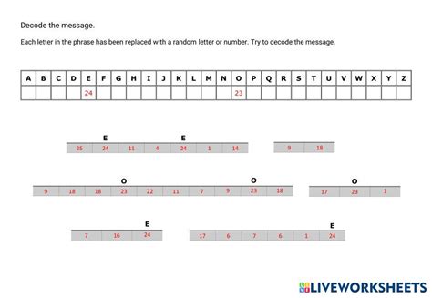 Cryptogram Chal Free Interactive Worksheets 7179639