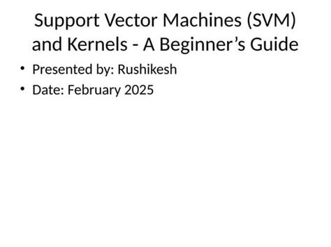 support vector machines svm pdf technology and computing
