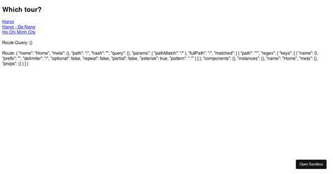 Test Router Codesandbox