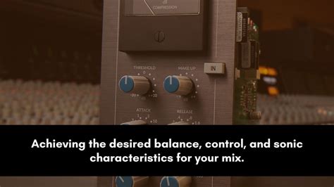 Mix Bus Compression Settings Get It Right All The Time