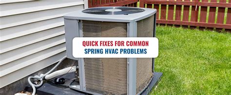 Quick Fixes for Common Spring HVAC Problems - Fahrhall