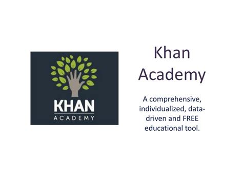 Ppt Khan Academy Powerpoint Presentation Free Download Id1848773