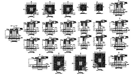 Column Footing Design Rcc Structure Cad Drawing Cadbull