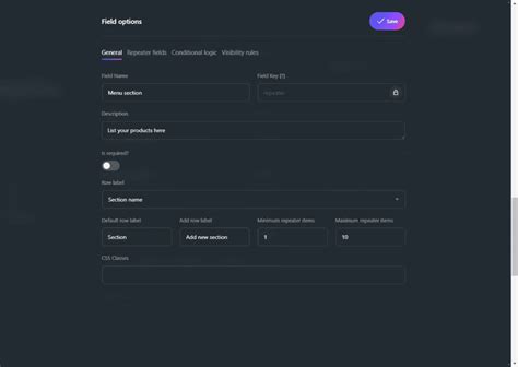 Restaurant Menu From Repeaters Voxel Guide