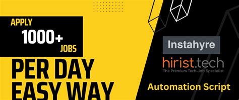 Job Apply Script For Hirist And Instahyre Platform Dev Community