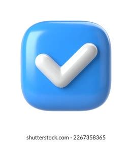 D Check Mark Icon Isolated On Stock Vector Royalty Free Shutterstock
