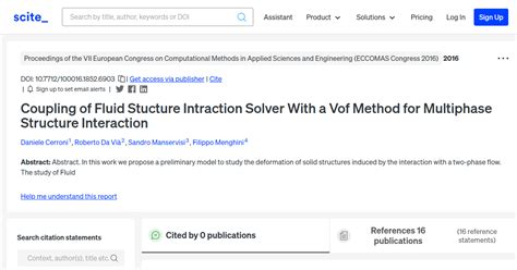 Coupling Of Fluid Stucture Intraction Solver With A Vof Method For Multiphase Structure
