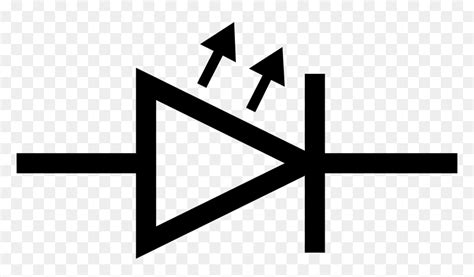 Led Light Emitting Diode Symbol Hd Png Download Vhv