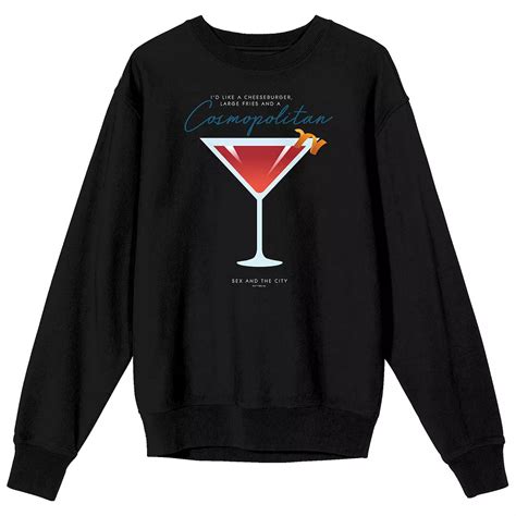 Womens Sex And The City Id Like A Cosmopolitan Crewneck Sweatshirt