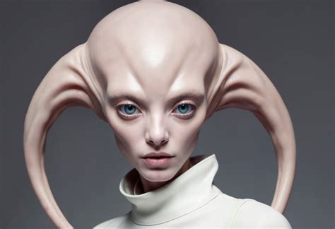 Alien Girl Face Cartoon Alien Space Girl Face And Speech Bubble