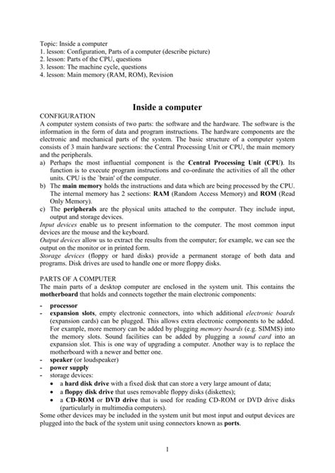 Your Ideal Computer System