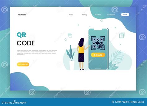 people scan qr code vector illustration concept people use smartphone
