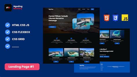 Landing Page Projects 1 Tutorial Membuat Website Landing Page Dengan
