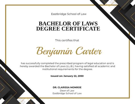 Blank Bachelor Degree Example Blank Degree Template Complete With