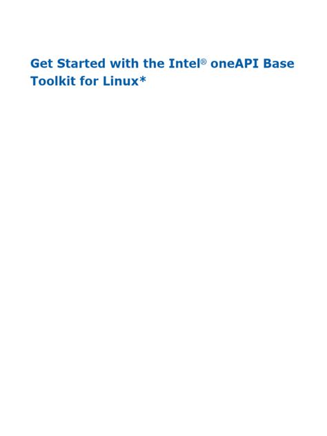 Oneapi Base Toolkit Get Started Guide Linux 20230 766893 766894