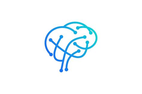 Premium Vector Brain Tech Design With Simple Concept