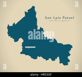 San Luis Potosi State Of Mexico High Resolution Satellite Map Corner