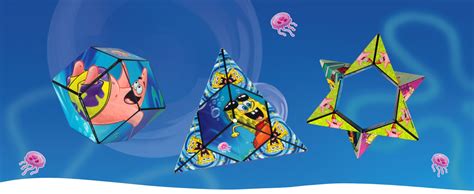 Shashibo Spongebob Squarepants Shape Shifting Box Stem Magnetic Fidget Cube That