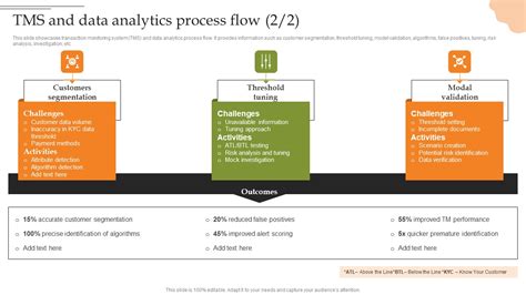 Creating Transaction Monitoring TMS And Data Analytics Process Flow Elements PDF PowerPoint
