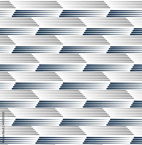 Seamless Halftone Stripe Line Pattern Vector Geometric Halftone Abstract Pattern For Fabric And