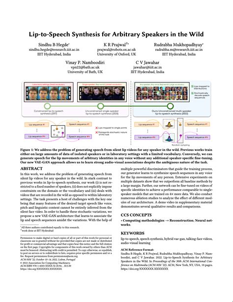 Lip To Speech Synthesis For Arbitrary Speakers In The Wild