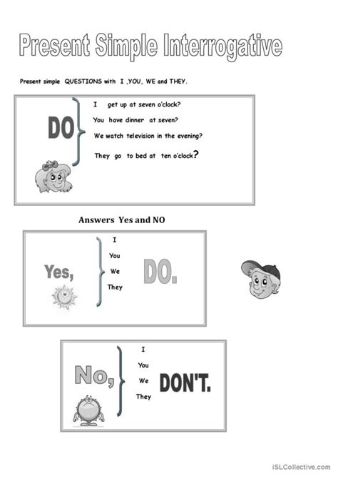 Present Simple Interrogative Discus English Esl Worksheets Pdf And Doc
