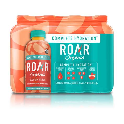 Roar Complete Hydration Organic Electrolyte Drinks Loaded With