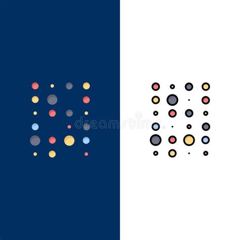 Unstructured Data Insecure Data Science Icons Flat And Line Filled