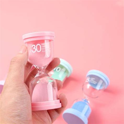 Promo Jam Pasir Estetik Warna 60 Menit 30 Menit Timer Hourglass Sand