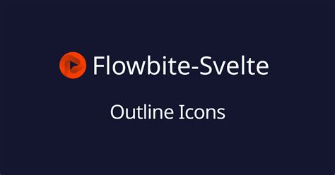 outline icons flowbite