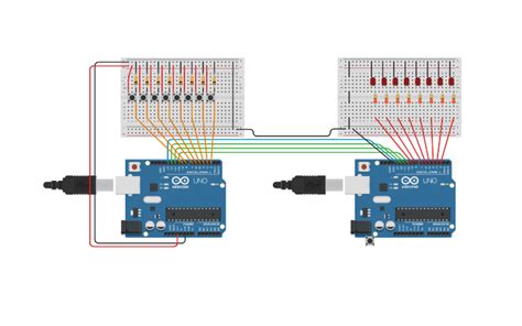 Circuit Design Arduino En Modo Multiplexor Con Arduino Uno R3 Tinkercad