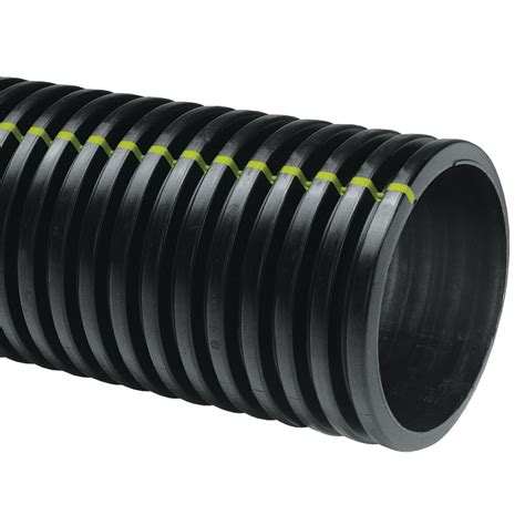 Ads Plain End Drain Pipe Dual Wall N 12 Pl Solid 12 In X 20 Ft L