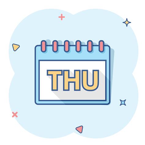 Thursday Calendar Page
