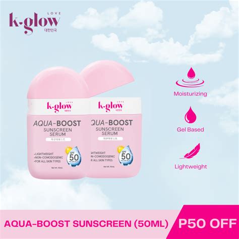 Love K Glow Aqua Boost Sunscreen Serum Lazada Ph