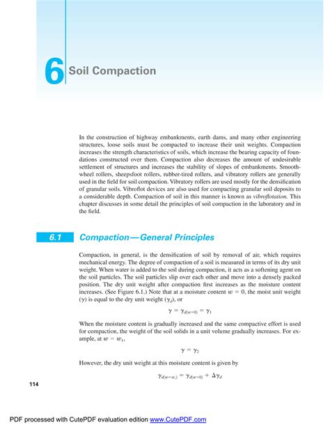 SOLUTION: Soil compaction soil mechanics lesson 6 - Studypool
