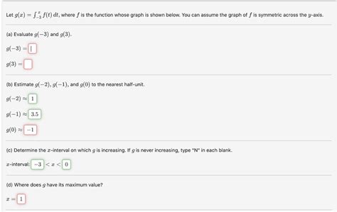 Solved Let G X 3xf T Dt Where F Is The Function Whose Chegg Com