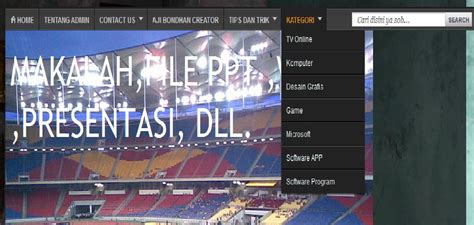CARA MUDAH MEMBUAT MENU BAR DAN DROPDOWN DI BLOG Berbagi Tutorial Dot Com