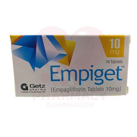 Empiget Empagliflozin 10mg 14 Tablets