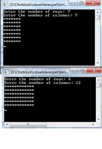 C Program For Print Solid Rectangle And Square Star Pattern Codeforcoding