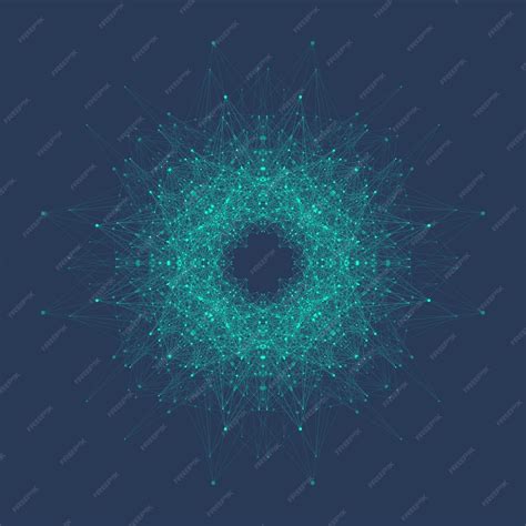 Premium Vector Abstract Molecule Structure Dna Helix Dna Strand