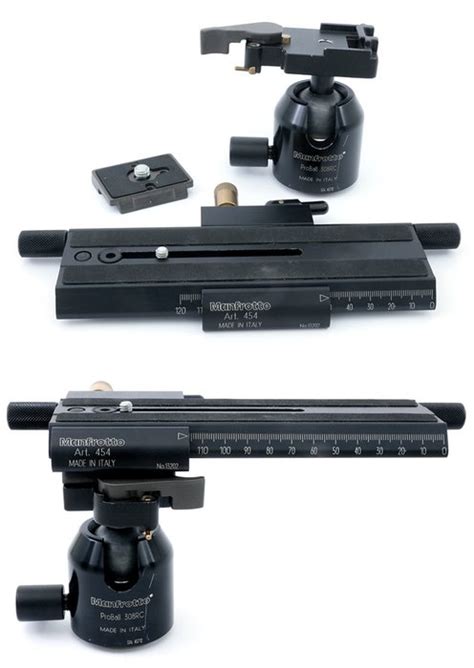 Manfrotto Proball 308rc Tripod Head And Manfrotto Art 454 Micrometric Plate All Perfect