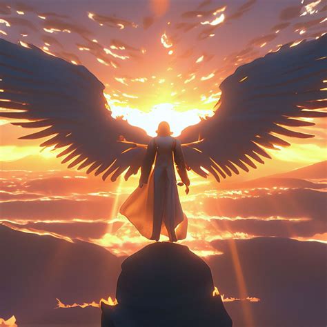 Immortal Being Omnipotent With Wings — Image Created In Shedevrum