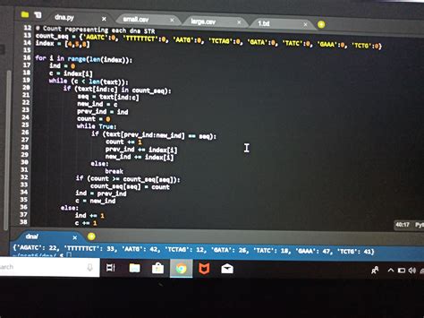 SPOILER CS50x Pset6 Dna A Small Issue Description Of The Issue Is In The Comments R Cs50