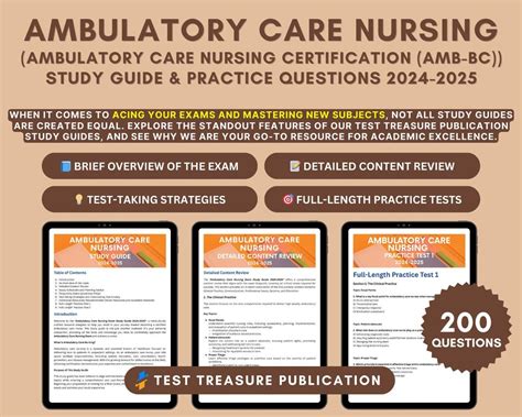Ambulatory Care Nursing Exam Study Guide 2024 2025 Comprehensive